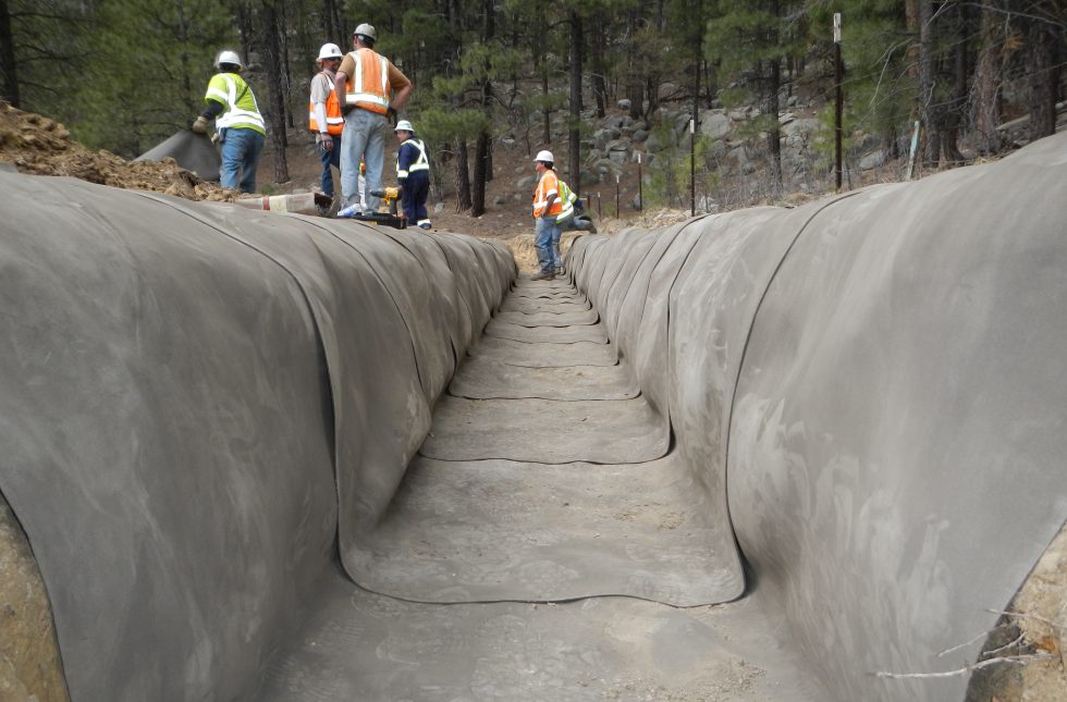Concrete Canvas® Application - Arizona Mine Drainage Channel